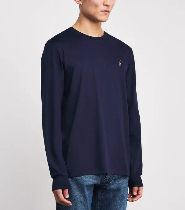 Polo Ralph Lauren Pima Cotton Long-sleeved T-shirt - Navy