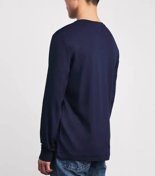 Polo Ralph Lauren Pima Cotton Long-sleeved T-shirt - Navy