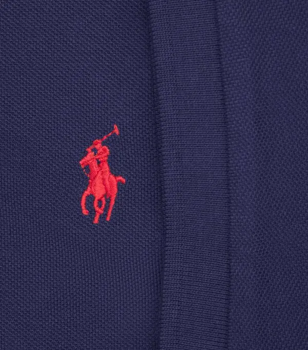 Polo Ralph Lauren Custom-fit Cotton Mesh Polo Shirt - Navy