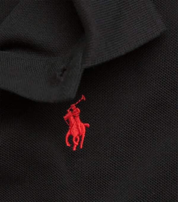 Polo Ralph Lauren Cotton Mesh Custom-fit Polo Shirt - Black