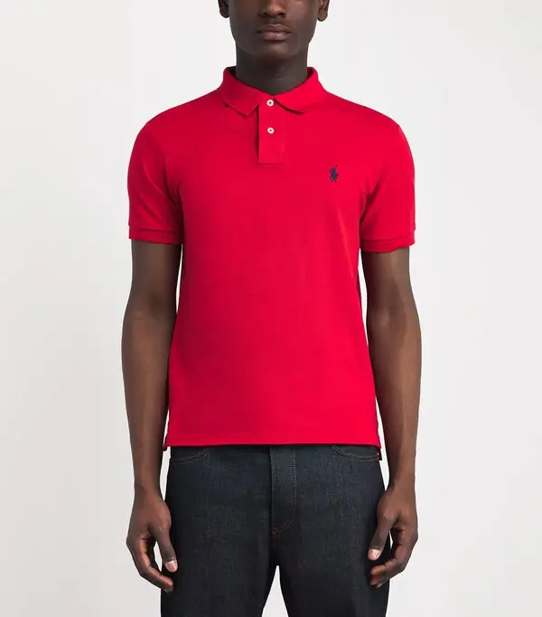 Polo Ralph Lauren Cotton Mesh Polo Shirt - Red