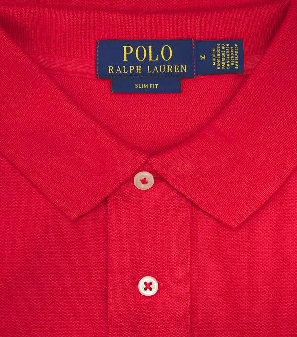Polo Ralph Lauren Cotton Mesh Polo Shirt - Red