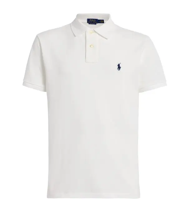 Polo Ralph Lauren Cotton Mesh Custom-fit Polo Shirt - White