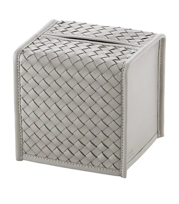 RIVIERE Woven Square Box - Grey