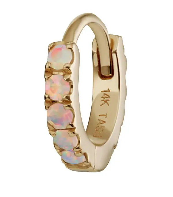 MARIA TASH Yellow Opal Eternity Hoop Earring