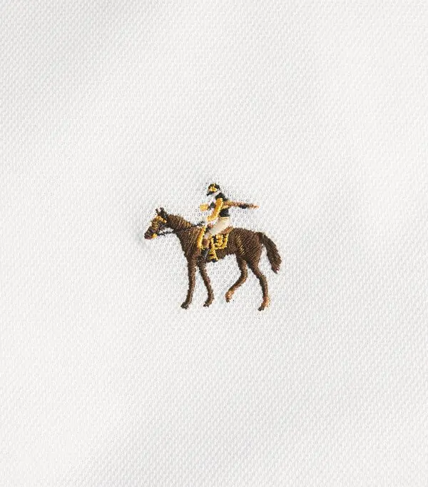 Ralph Lauren Purple Label Cotton Logo Polo Shirt - White