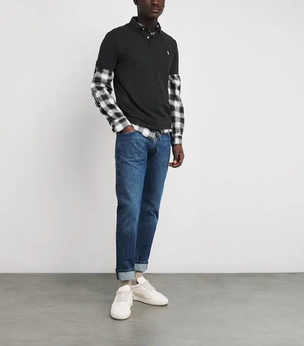 Polo Ralph Lauren Cotton Mesh Custom-fit Polo Shirt - Grey
