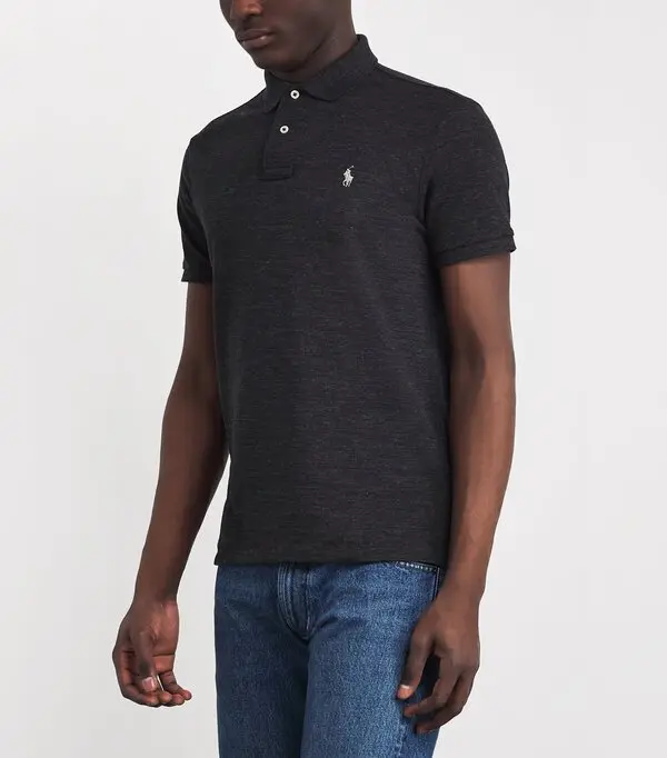 Polo Ralph Lauren Cotton Mesh Custom-fit Polo Shirt - Grey