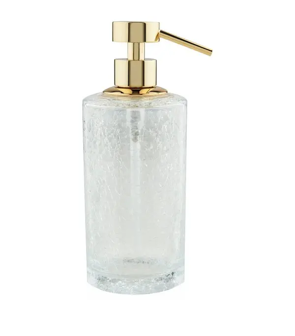 ZODIAC Cracked Crystal Soap Dispenser - Gold