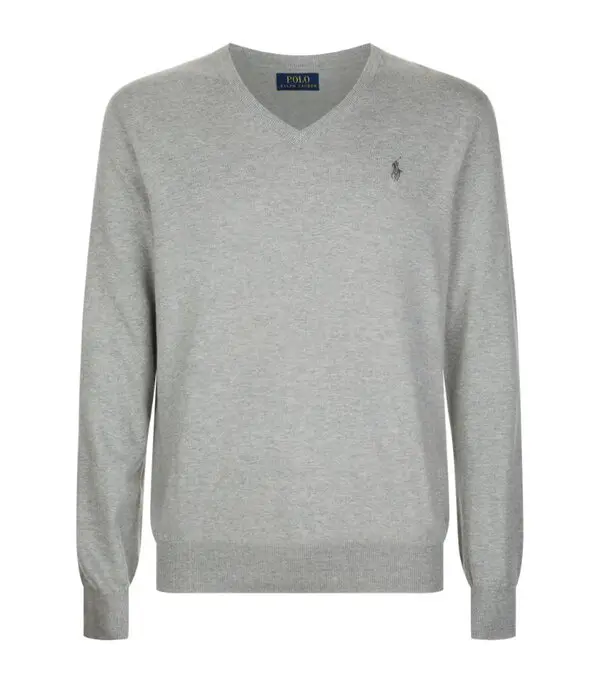 Polo Ralph Lauren Pima Cotton V-neck Sweater