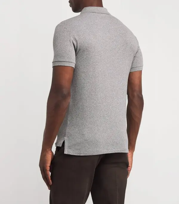 Polo Ralph Lauren Embroidered Logo Polo Shirt - Grey