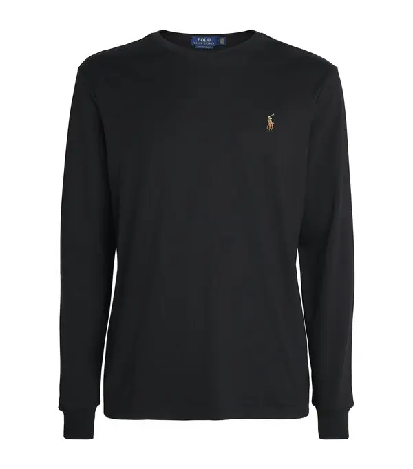 Polo Ralph Lauren Pima Cotton Long-sleeved T-shirt - Black