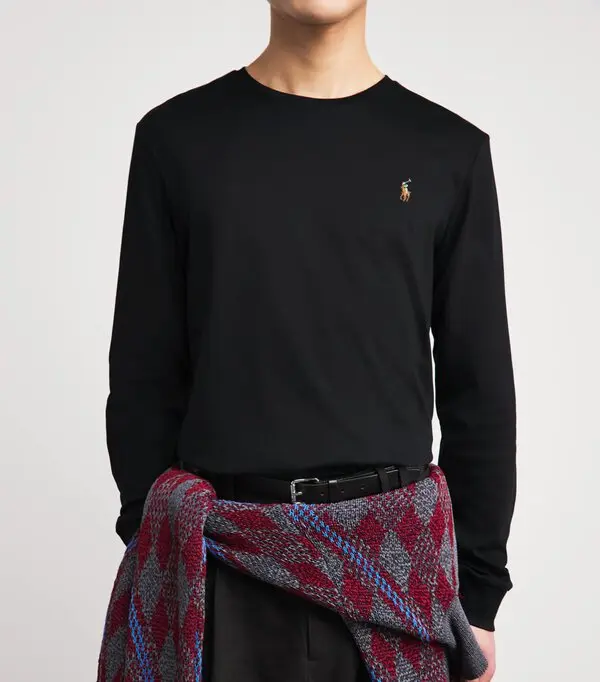 Polo Ralph Lauren Pima Cotton Long-sleeved T-shirt - Black