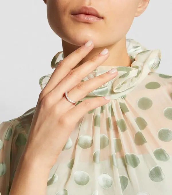 KAVANT & SHARART Gold And Diamond Talay Flow Wave Ring