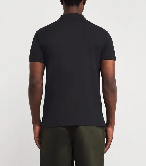 Polo Ralph Lauren Cotton Mesh Slim-fit Polo Shirt - Black
