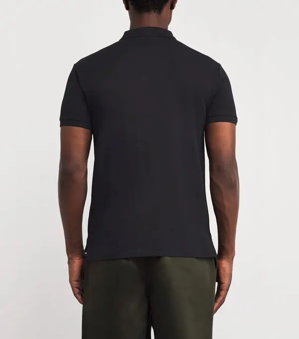 Polo Ralph Lauren Cotton Mesh Slim-fit Polo Shirt - Black