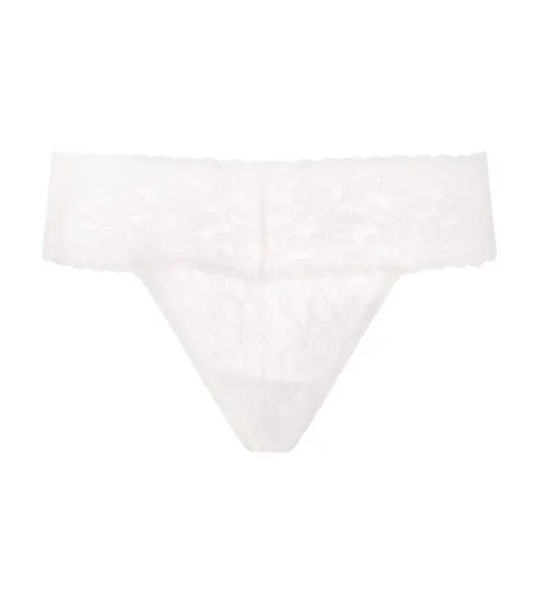 Hanky Panky Original Lace Thong - White