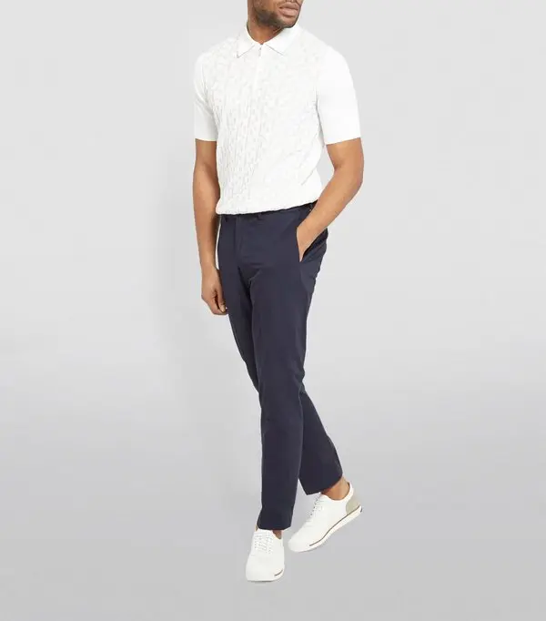 Ralph Lauren Purple Label Cotton-blend Straight Chinos