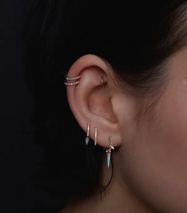 MARIA TASH Diamond Eternity Ring Earring