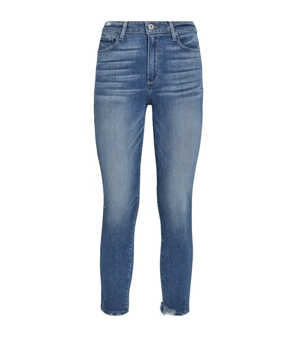 Paige Hoxton Crop Jeans - Blue