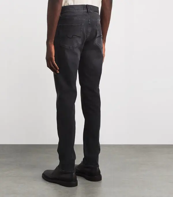 7 For All Mankind Slimmy Tapered Luxe Performance Jeans - Black