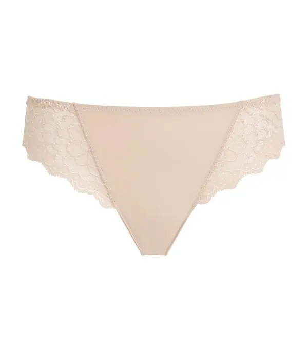 Simone Perele Lace Caresse Tanga - Pink
