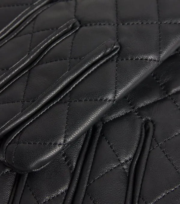 Barbour Quilted Leather Gloves