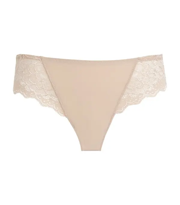Simone Perele Lace Caresse Briefs - Pink