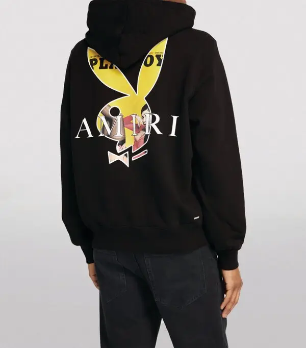 AMIRI Playboy Logo Hoodie Blackアミリ パーカー Amiri Playboy Bunny Cover Hoodie - Black | Editorialist