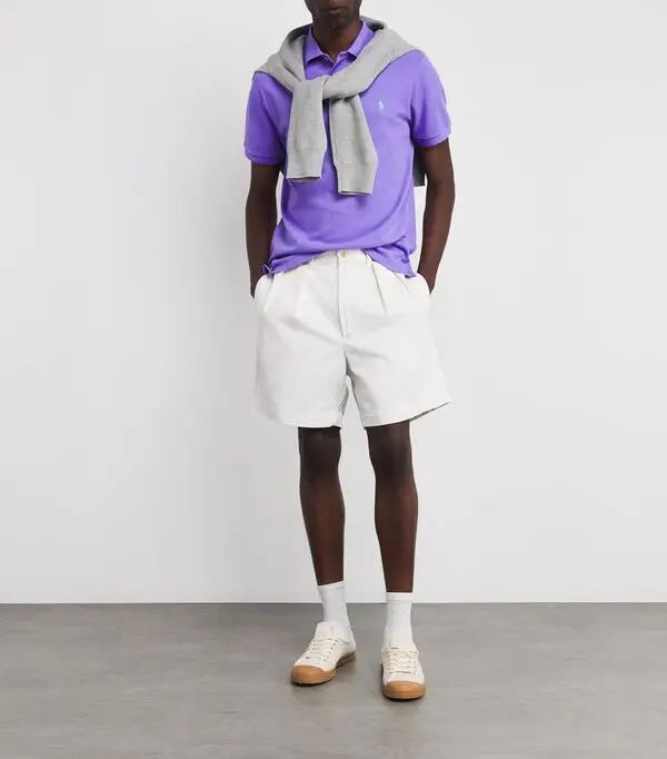 Polo Ralph Lauren Cotton Mesh Custom-fit Polo Shirt - Purple