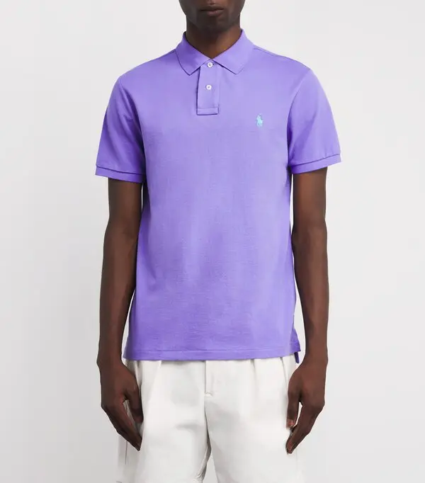Polo Ralph Lauren Cotton Mesh Custom-fit Polo Shirt - Purple