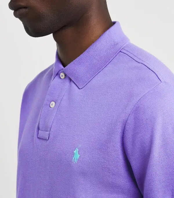 Polo Ralph Lauren Cotton Mesh Custom-fit Polo Shirt - Purple