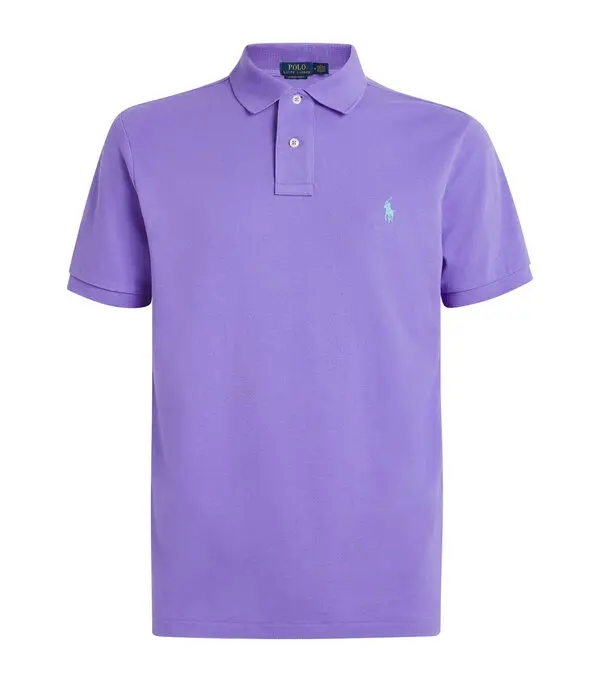 Polo Ralph Lauren Cotton Mesh Custom-fit Polo Shirt - Purple