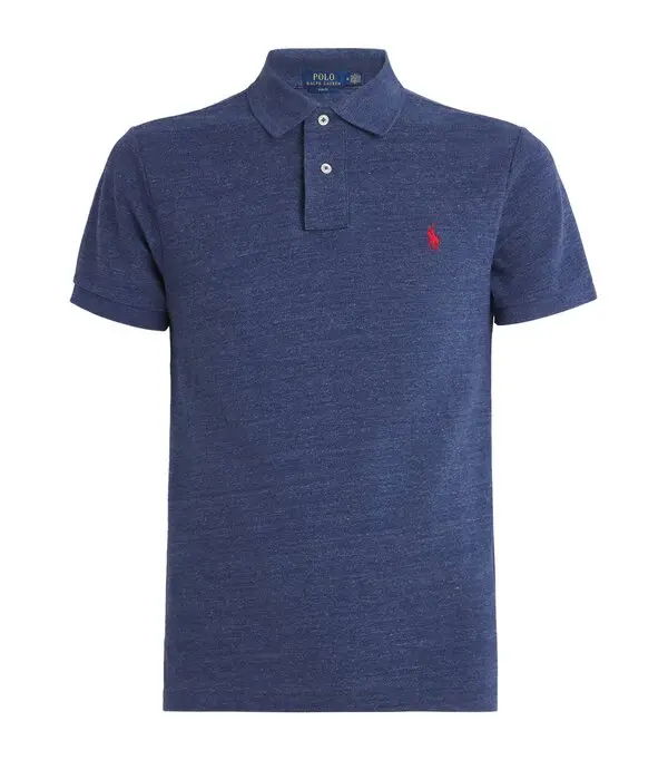 Polo Ralph Lauren Cotton Mesh Slim-fit Polo Shirt - Blue