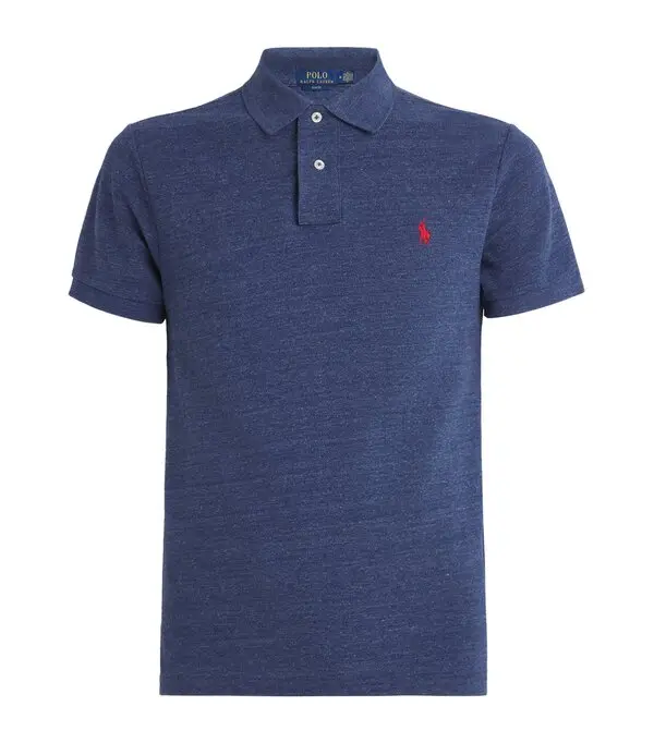 Polo Ralph Lauren Cotton Mesh Slim-fit Polo Shirt - Blue