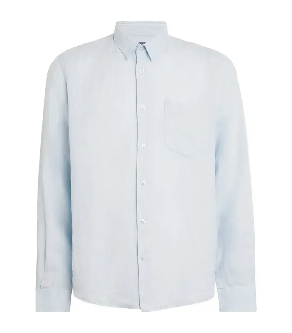 Vilebrequin Linen Embroidered Caroubis Shirt - Blue