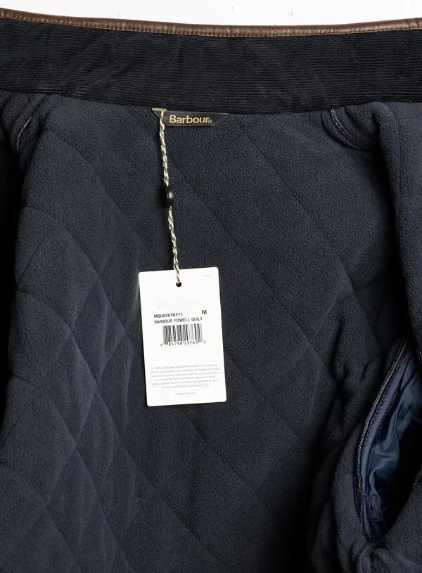 Barbour Quilted Powell Jacket - Navy