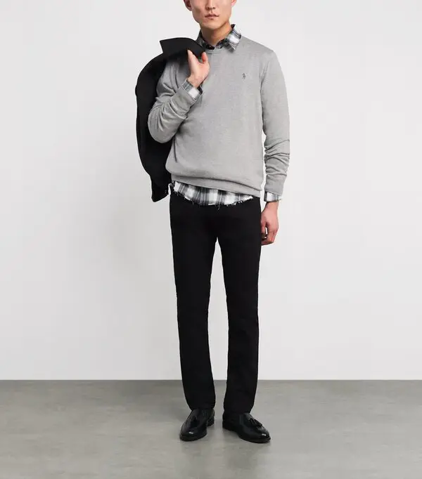 Polo Ralph Lauren Pima Cotton Polo Pony Sweater - Grey
