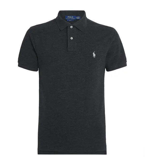 Polo Ralph Lauren Cotton Mesh Slim-fit Polo Shirt - Black