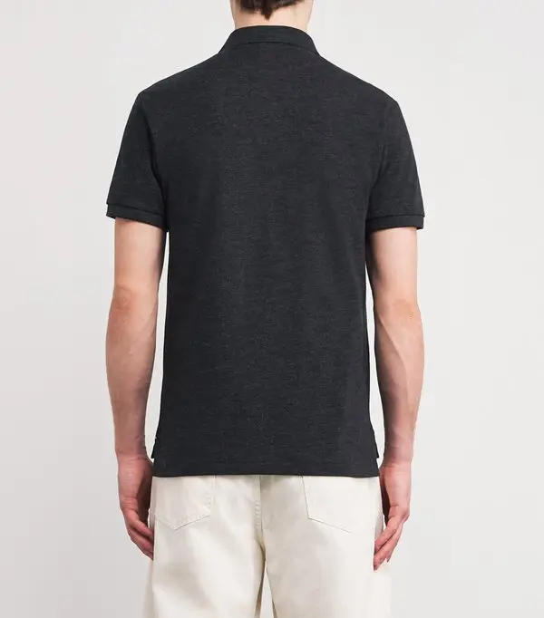 Polo Ralph Lauren Cotton Mesh Slim-fit Polo Shirt - Black