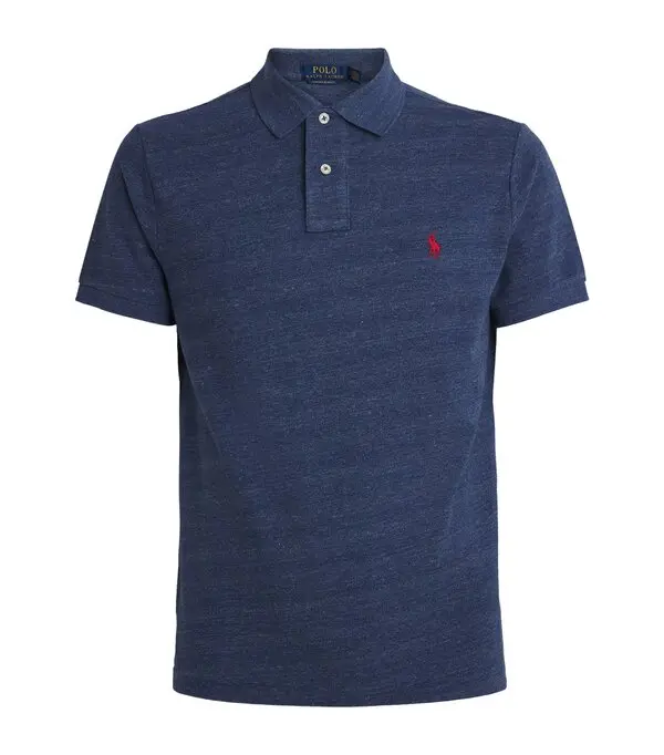 Polo Ralph Lauren Cotton Mesh Custom-fit Polo Shirt - Blue