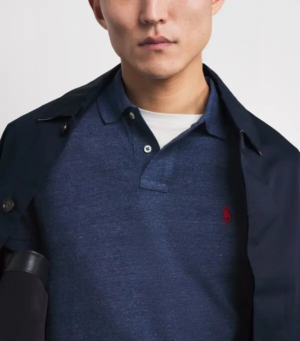 Polo Ralph Lauren Cotton Mesh Custom-fit Polo Shirt - Blue