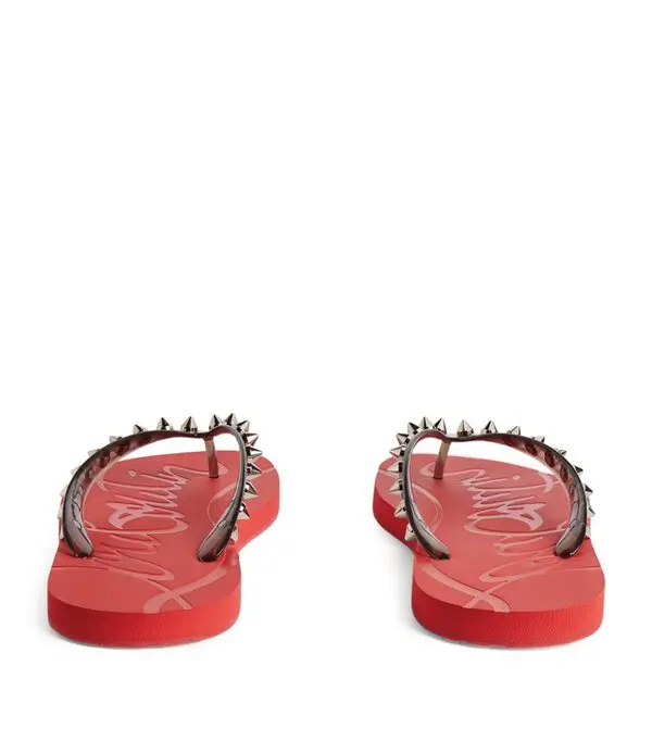Christian Louboutin Loubi Flip Spikes Flip Flops - Multi  display picture 1