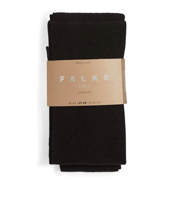 Falke Merino Silk Over-the-knee Socks - Black