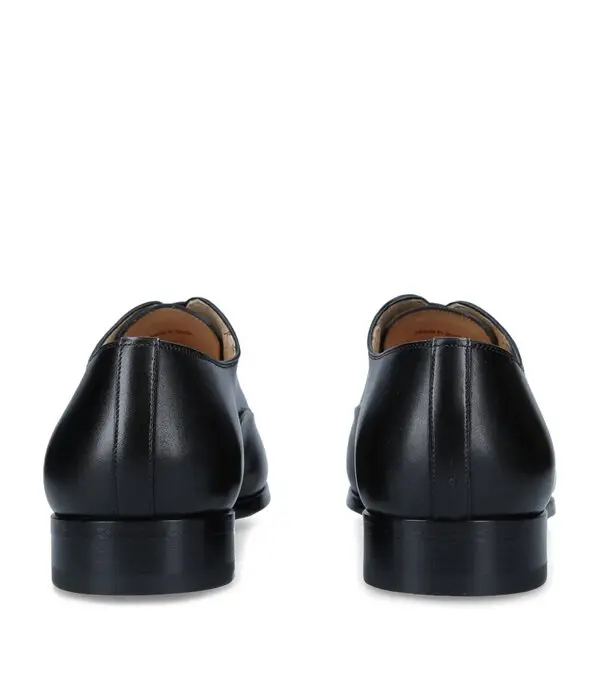 Magnanni Leather Oxford Shoes - Black