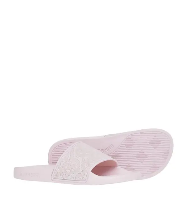 Burberry Perforated Monogram Slides