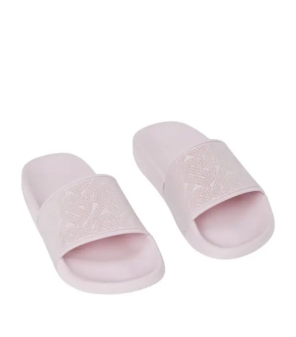Burberry Perforated Monogram Slides