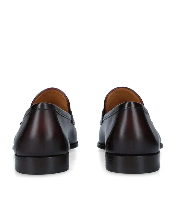 Magnanni Leather Delos Penny Loafers - Brown