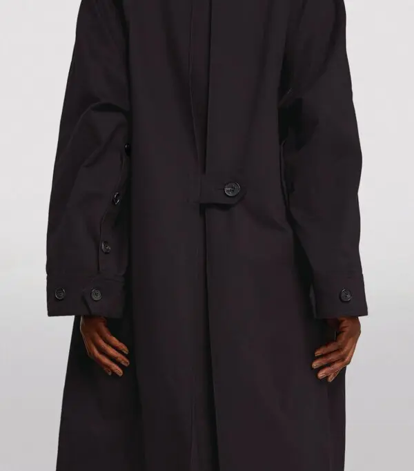 Mark Kenly Domino Tan Cotton Christi Oversized Coat