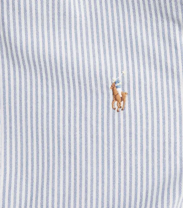 Polo Ralph Lauren Cotton Stripe Oxford Shirt - Blue